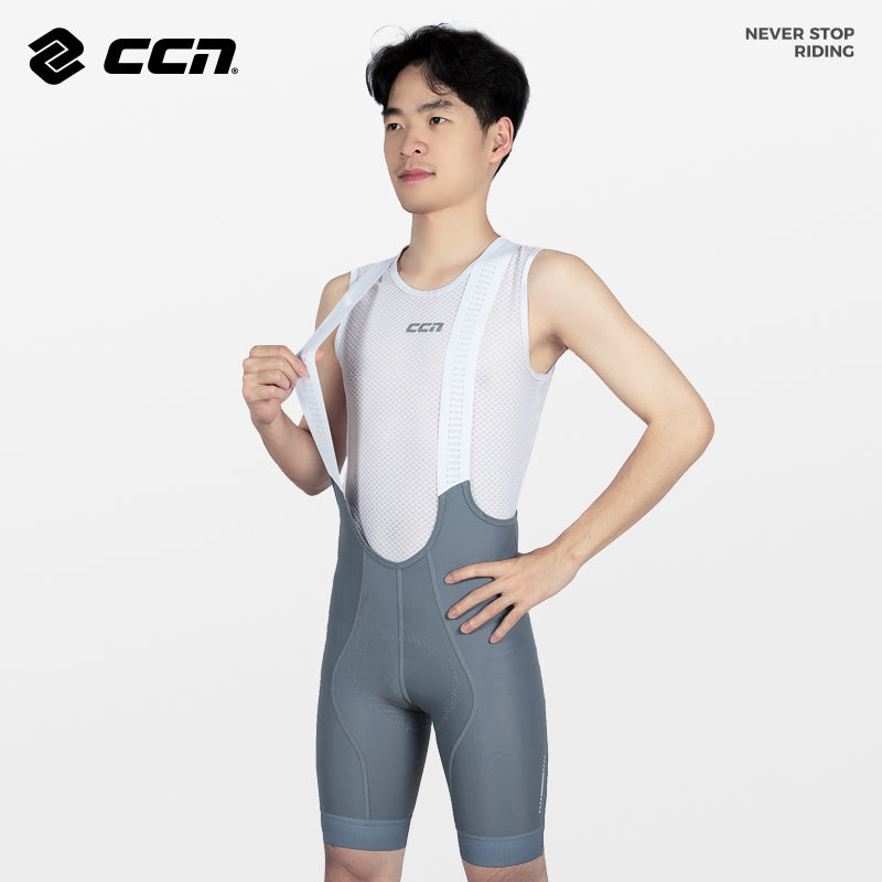NOVA PRO GREY MEN'S BIB SHORTS | CCN Sport Sportswear